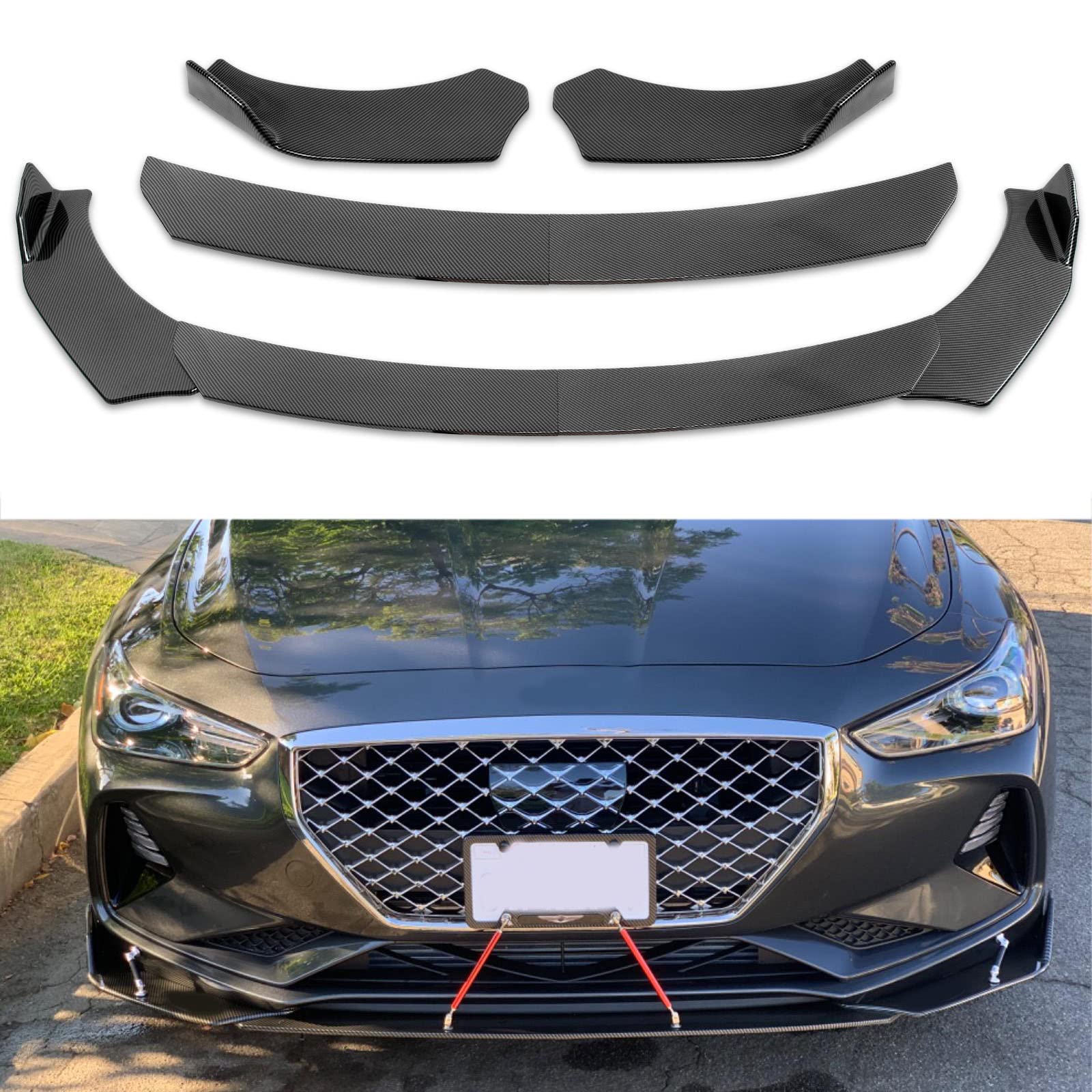 Mua Universal Front Bumper Lip Chin Spoiler PP Front Bumper Lip Sopiler ...