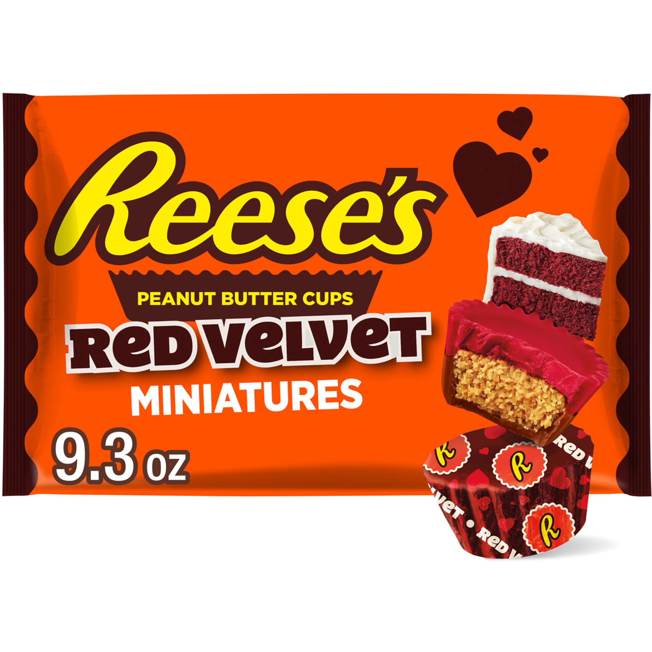 REESE'S Miniatures Milk Chocolate and Red Velvet Flavored Creme Peanut ...