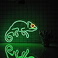 Amazon.com: Roouneon Chameleon Lizard Neon Sign for Wall Décor with ...