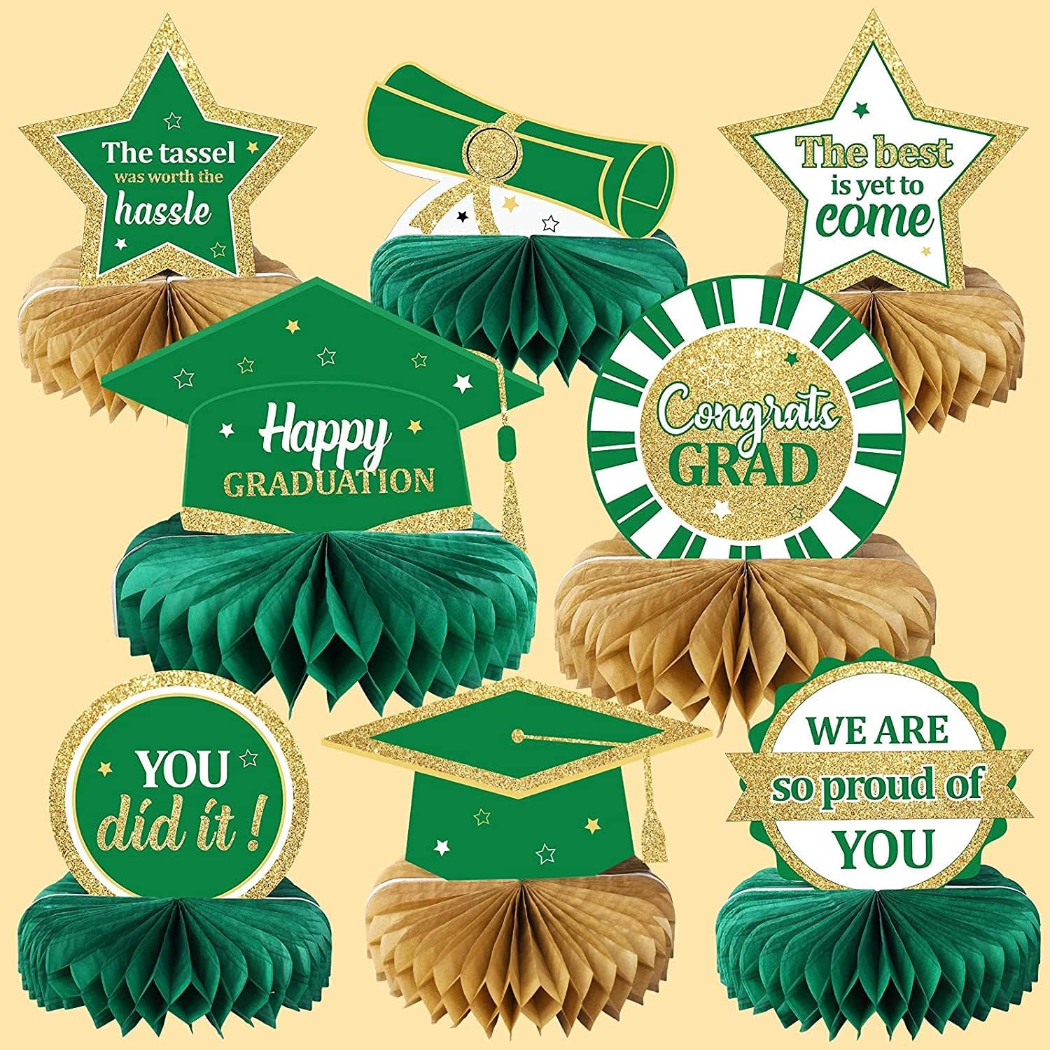 2025 Graduation Party Decorations Class of 2025 Congrats Grad Honeycomb ...