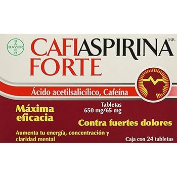 Cafiaspirina Tabletas Forte, 650 mg: Amazon.com.mx: Salud, Belleza y ...