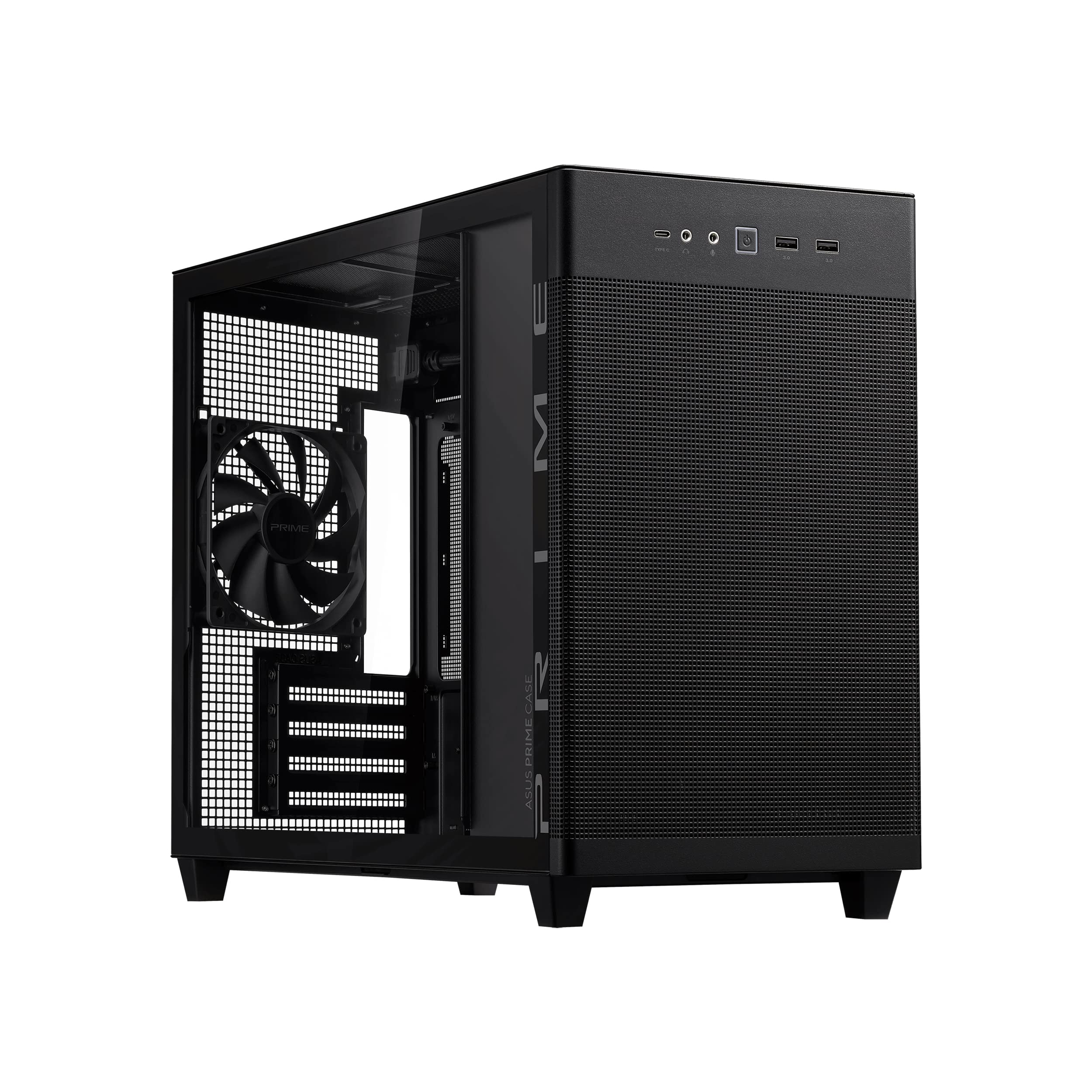 ASUS Prime AP201 Black MicroATX Supports 338mm Graphics Cards, 360mm ...