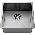 Alpha Sinks 16" x 16" Single Bowl Freestanding Sink - Stainless Steel ...