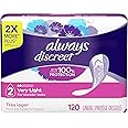 Amazon.com: Always Discreet, Incontinence Liners for Women, Very Light ...