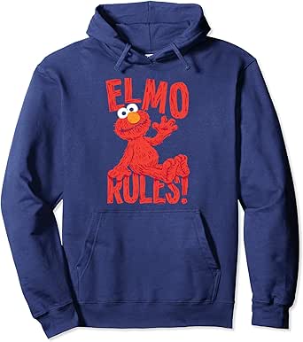 Amazon.com: Sesame Street Elmo Rules Pullover Hoodie: Clothing