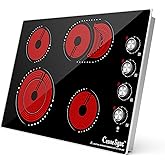 Amazon.com: Cusinesync 30 Inch Electric Cooktop, 4 Burner Built-in ...