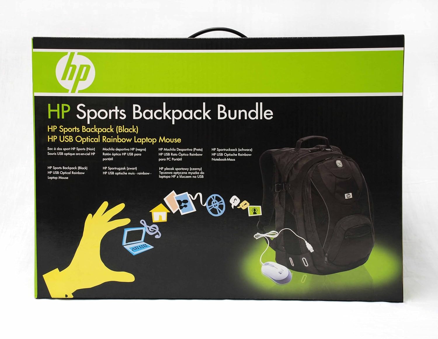 HP Sports Backpack Bundle (Black Laptop Backpack for up to 17-inch ...