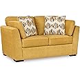 Amazon.com: Signature Design by Ashley Keerwick Scandinavian Sofa with 4 Toss Pillows, Yellow ...