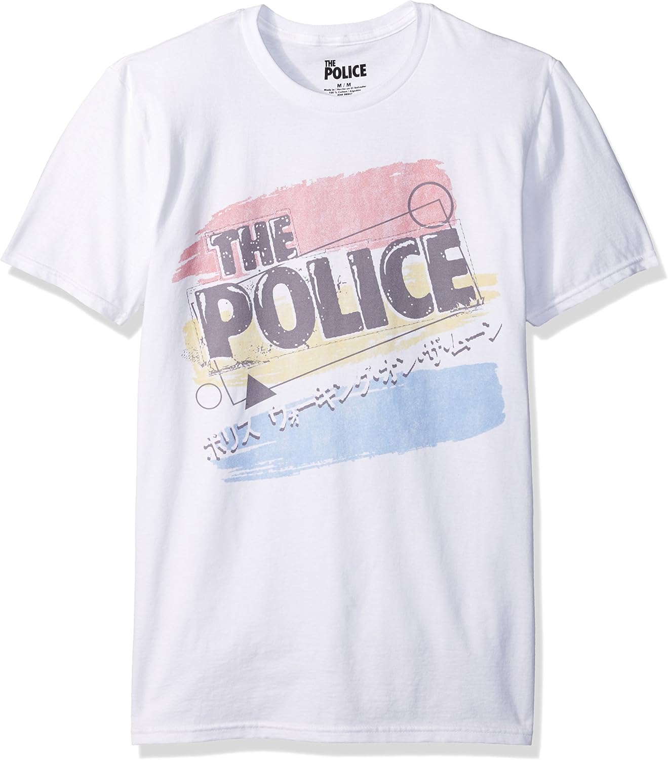 The Police Men's Logo Short Sleeve T-Shirt, White, X-Large | Amazon.com