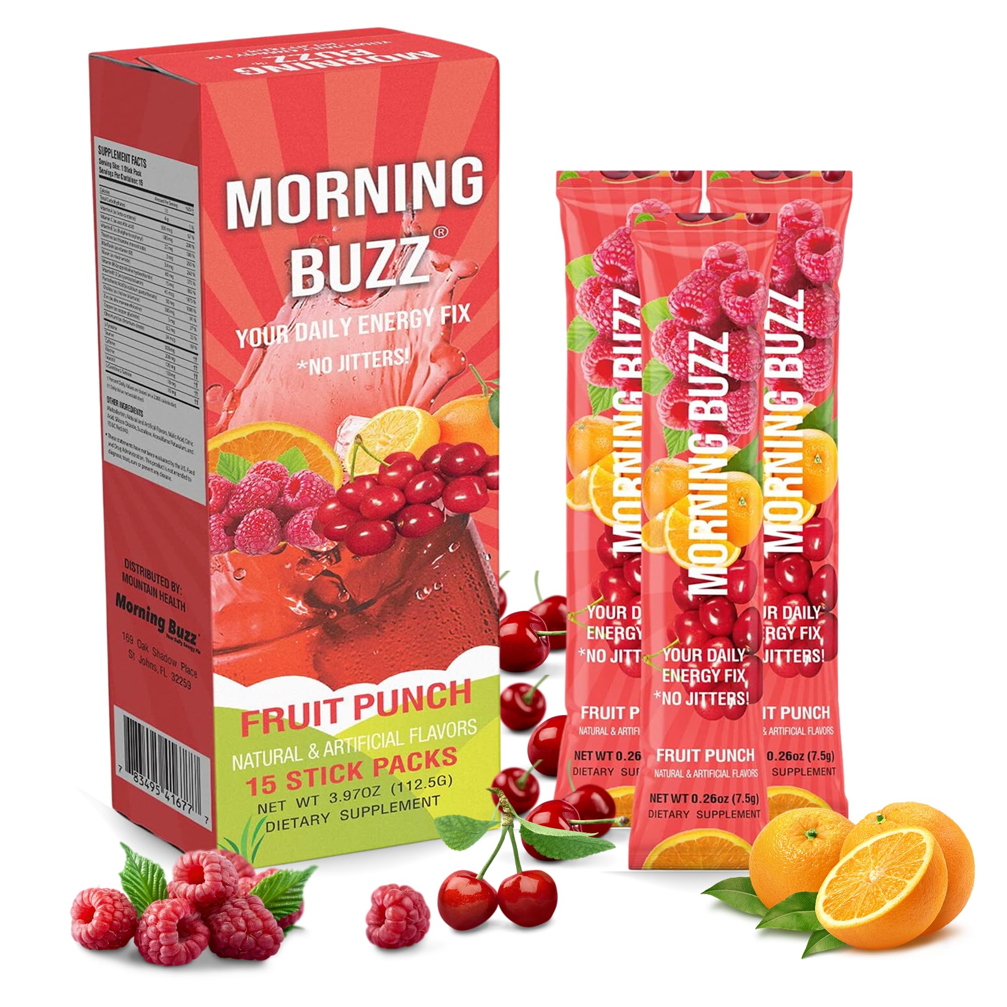 Mua Morning Buzz Energy Powder Drink - Energy Boost Drink Mix - Sugar ...