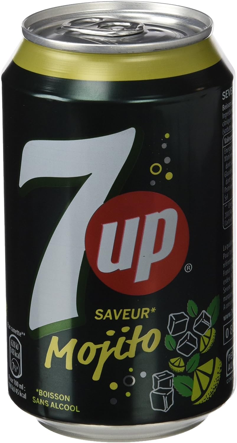 7 Up Boisson Gazeuse Saveur Mojito 6 canettes de 33 cl: Amazon.fr: Epicerie