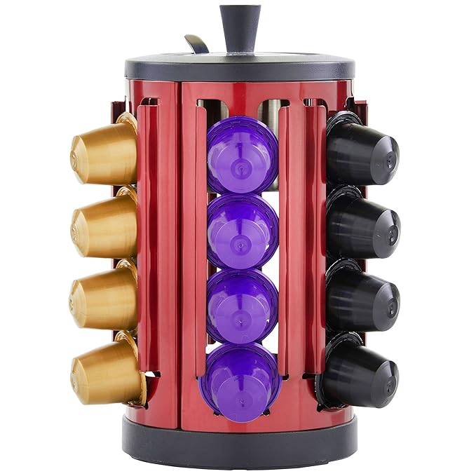 VonShef Support Rotatif pour 24 Capsules Dosettes Nespresso avec ...