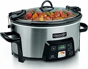 Amazon.com: Crock-Pot SCCPCTS605-S Cook Travel Serve 6-Quart ...