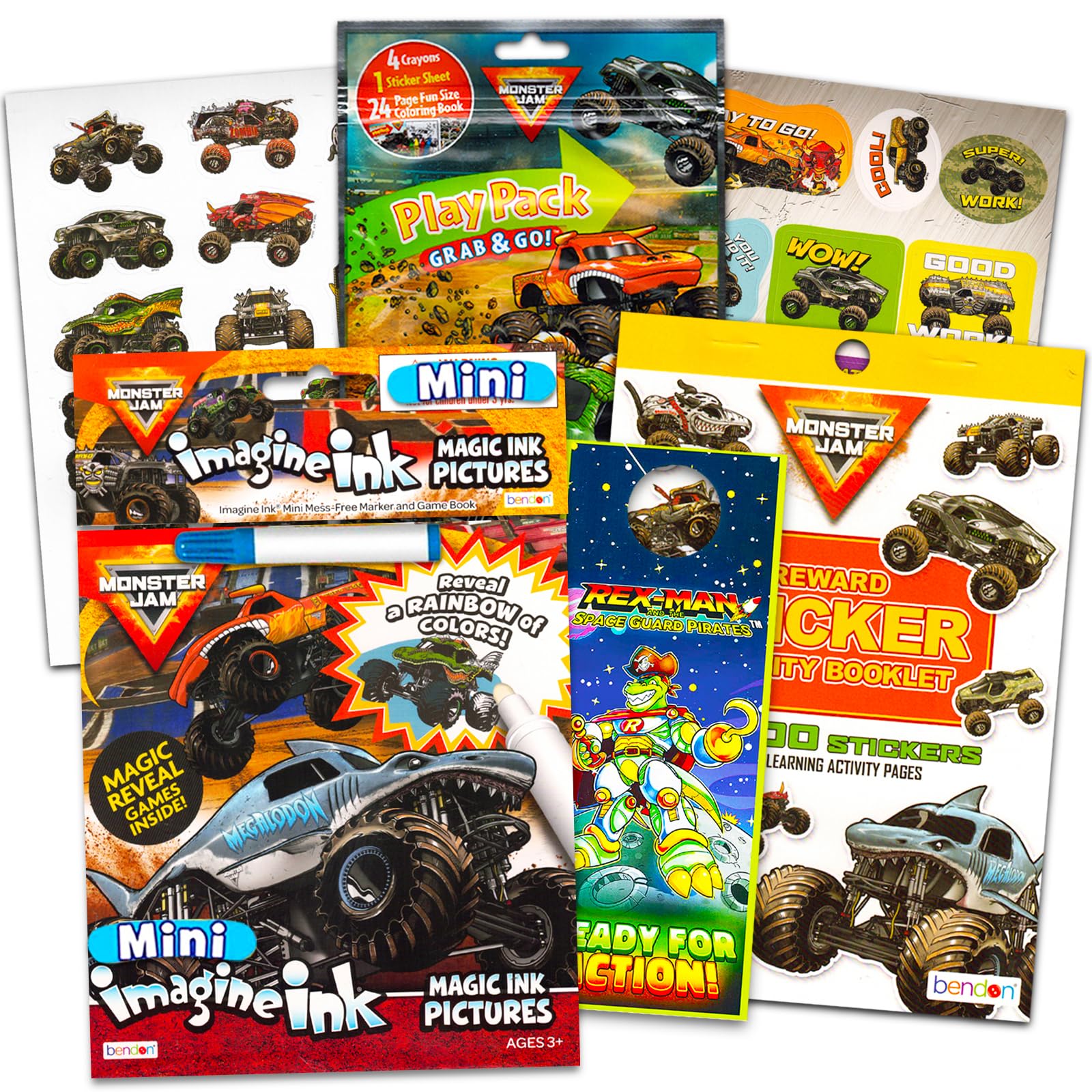 Mua Monster Jam Ultimate Coloring Book Set for Kids ~ Activity Bundle ...