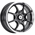Amazon.com: Konig Lightning Gloss Black Wheel with Machined Lip (14x6 ...