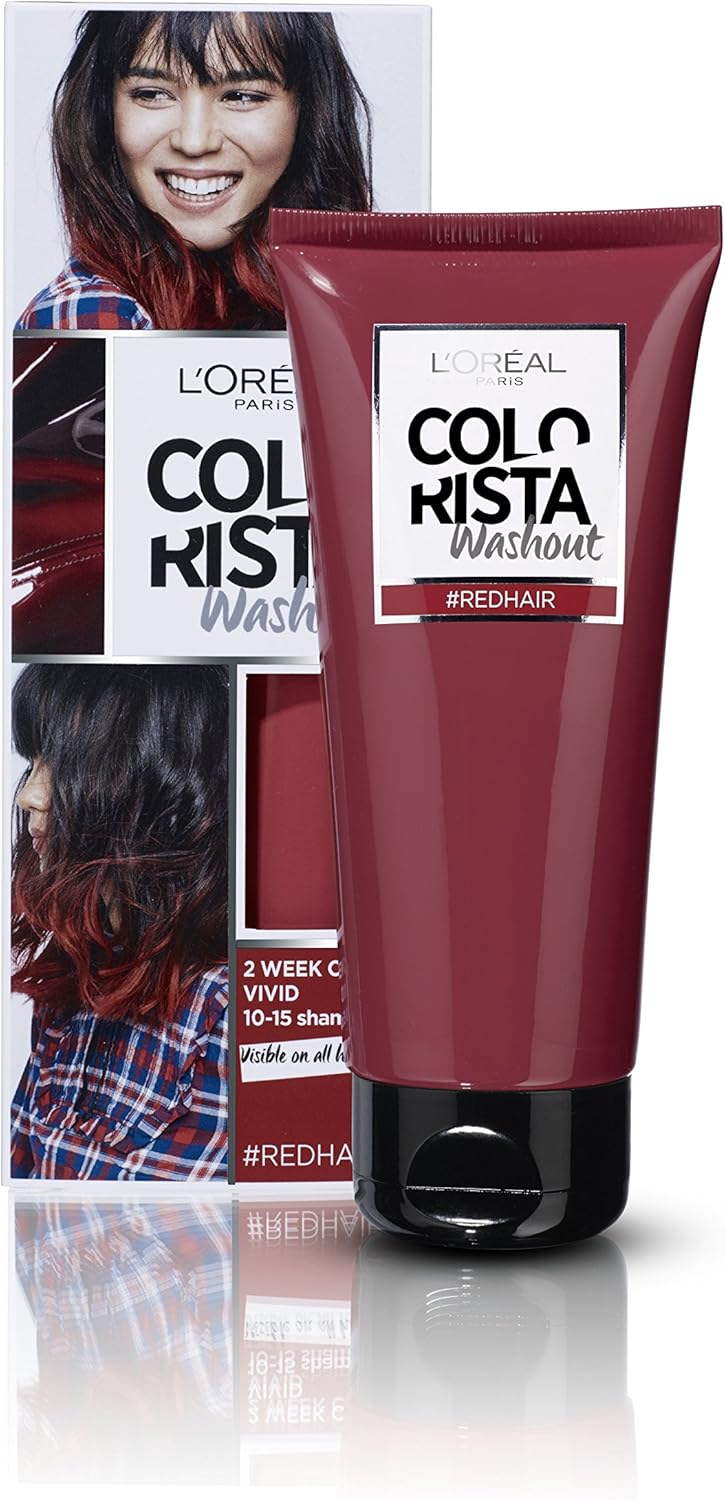L’Oréal Colorista Washout Red Semi-Permanent Hair Dye, 80ml – BigaMart