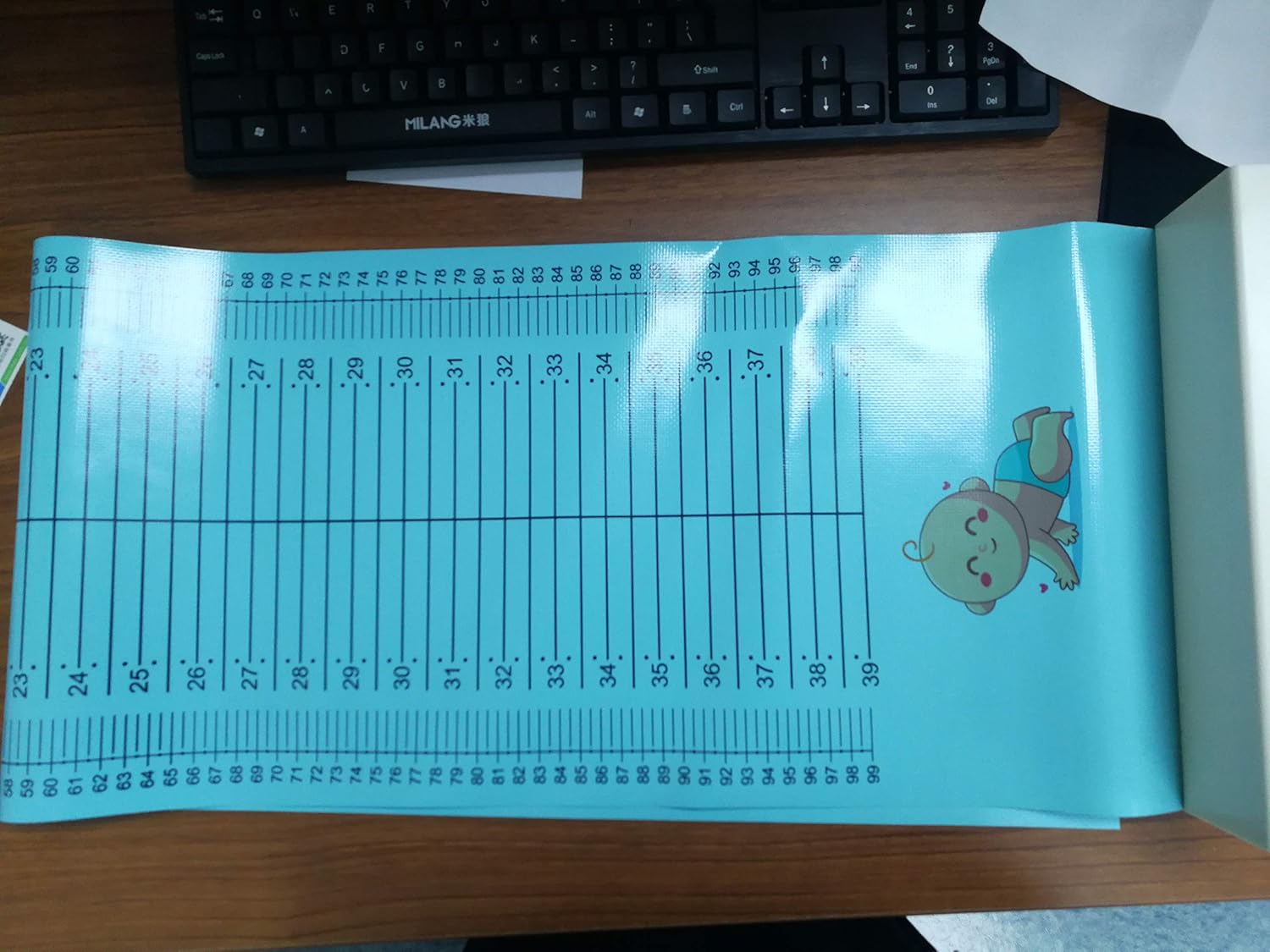 Amazon.com : Baby Infantometer Height Ruler Measuring Mat-Blue : Baby