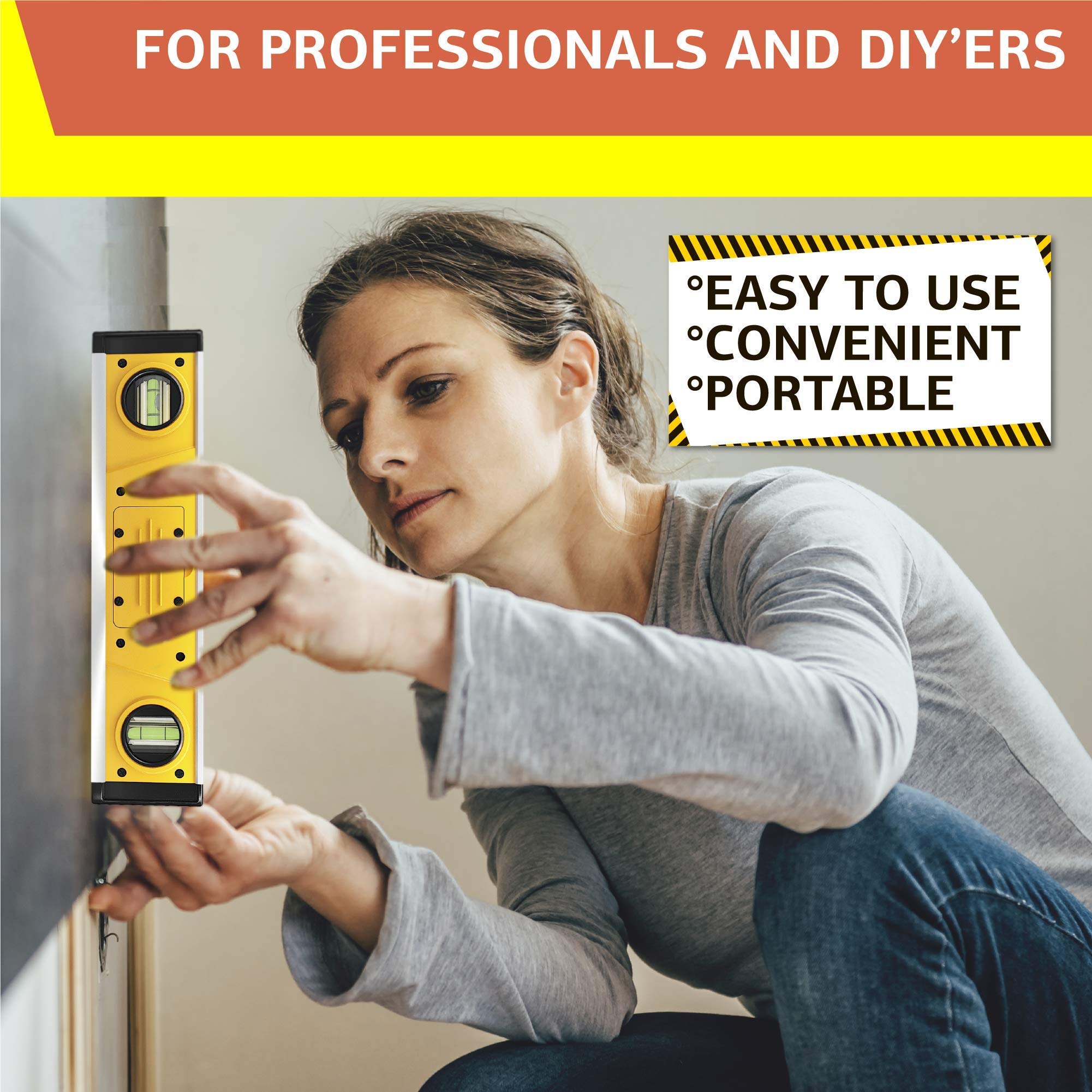 Shefio Digital Level - 10 Inch Torpedo Level And Protractor, Bright Lcd ...