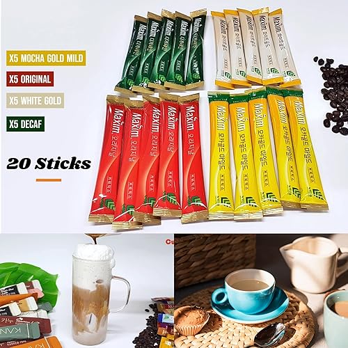 Golden Korean Coffee Packets Korean Nescafe Supremo Instant Coffee Mix