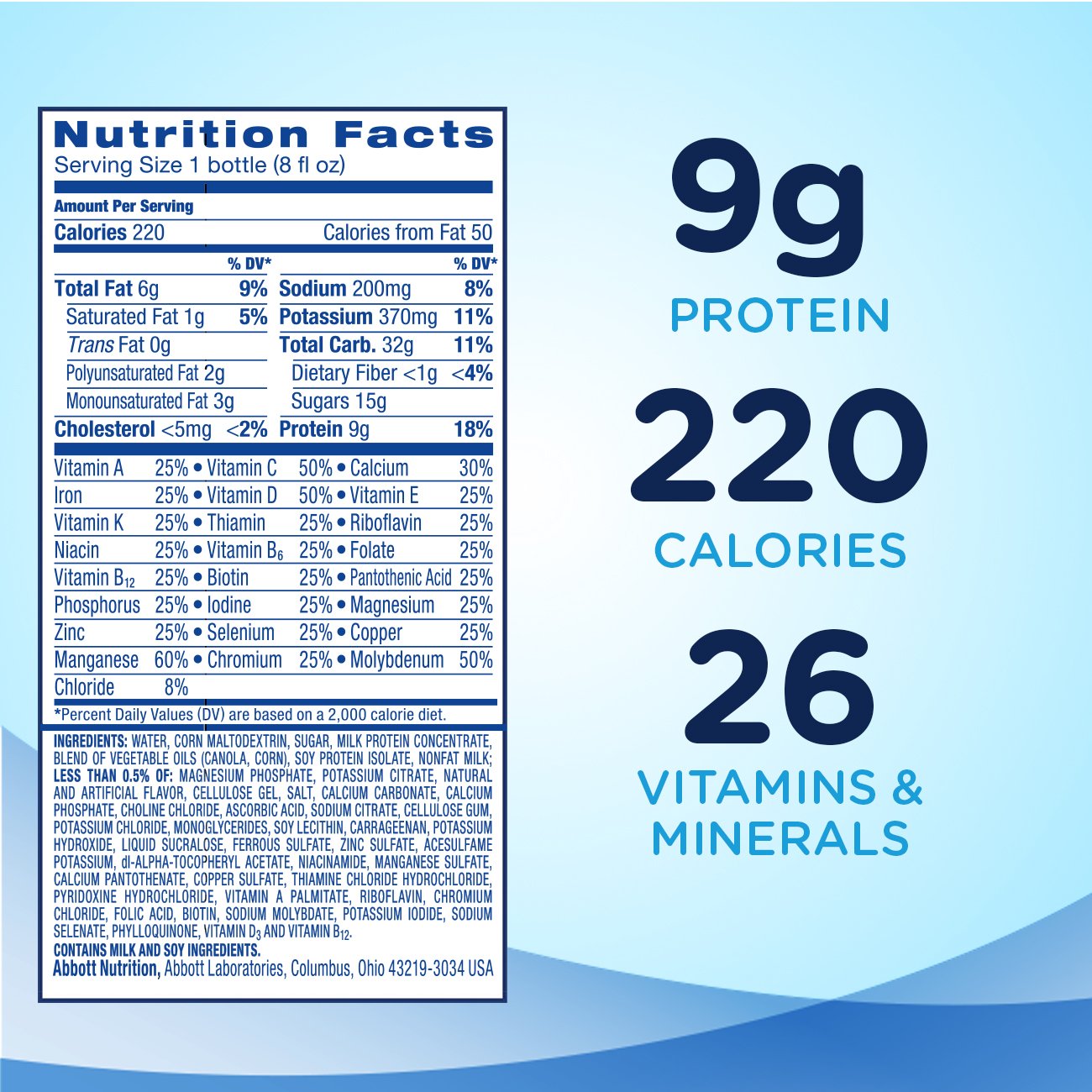 Ensure Original Nutrition Shake With 9 Grams Of Protein, Meal ...