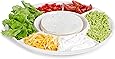 Amazon.com | Taco Serving Plate - Divided Taco Condiment Platter Tray ...
