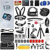 Amazon.com : GoPro HERO12 (Hero 12) Black - with 50 Piece Accessory Kit and 2 Extra Batteries ...