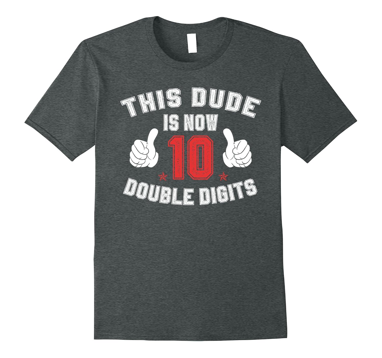 10 Year Old Boy Shirt Officially Double Digits T Shirt-PL – Polozatee