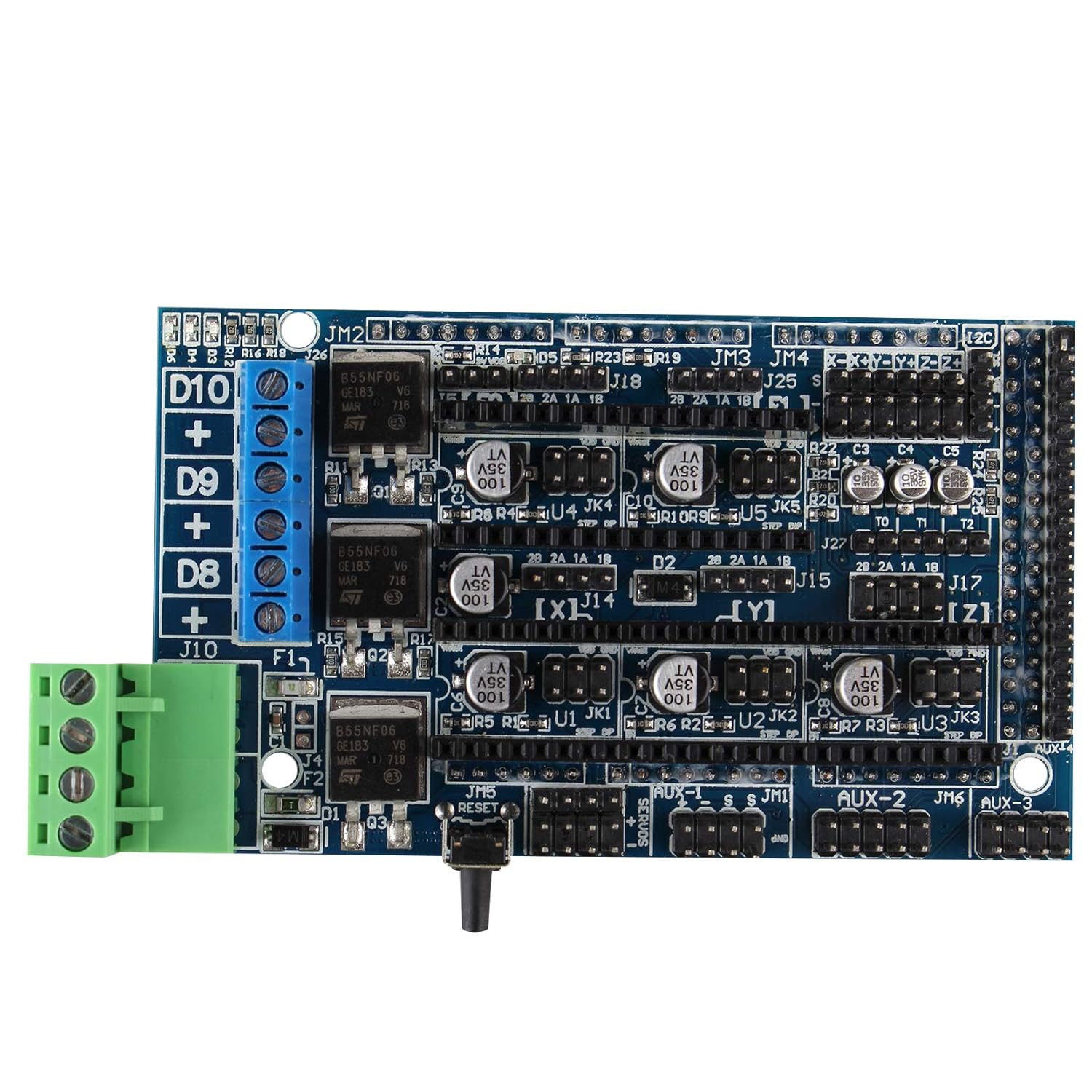 Jopto 3D Printer Ramps 1.5 Controller Board Expansion Control Panel ...