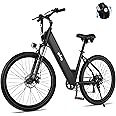 Amazon.com : Qlife Cityone Electric Bike for Adults 26" Step-Through 22MPH Ebike with 2.1" Tire ...