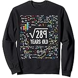 Amazon.com: Square Root Of 289 17th Birthday 17 Year Old Gifts Math ...