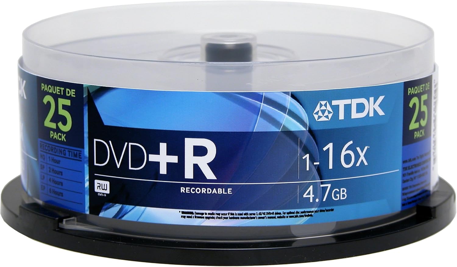 Amazon.com: TDK 4.7GB 16x DVD+R (25 Pack): Tdk Consumer Tape: Home Audio & Theater