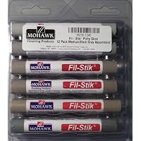 Mohawk Fill Stick 12 Pack Medium to Dark Gray Assortment M230-1240 ...
