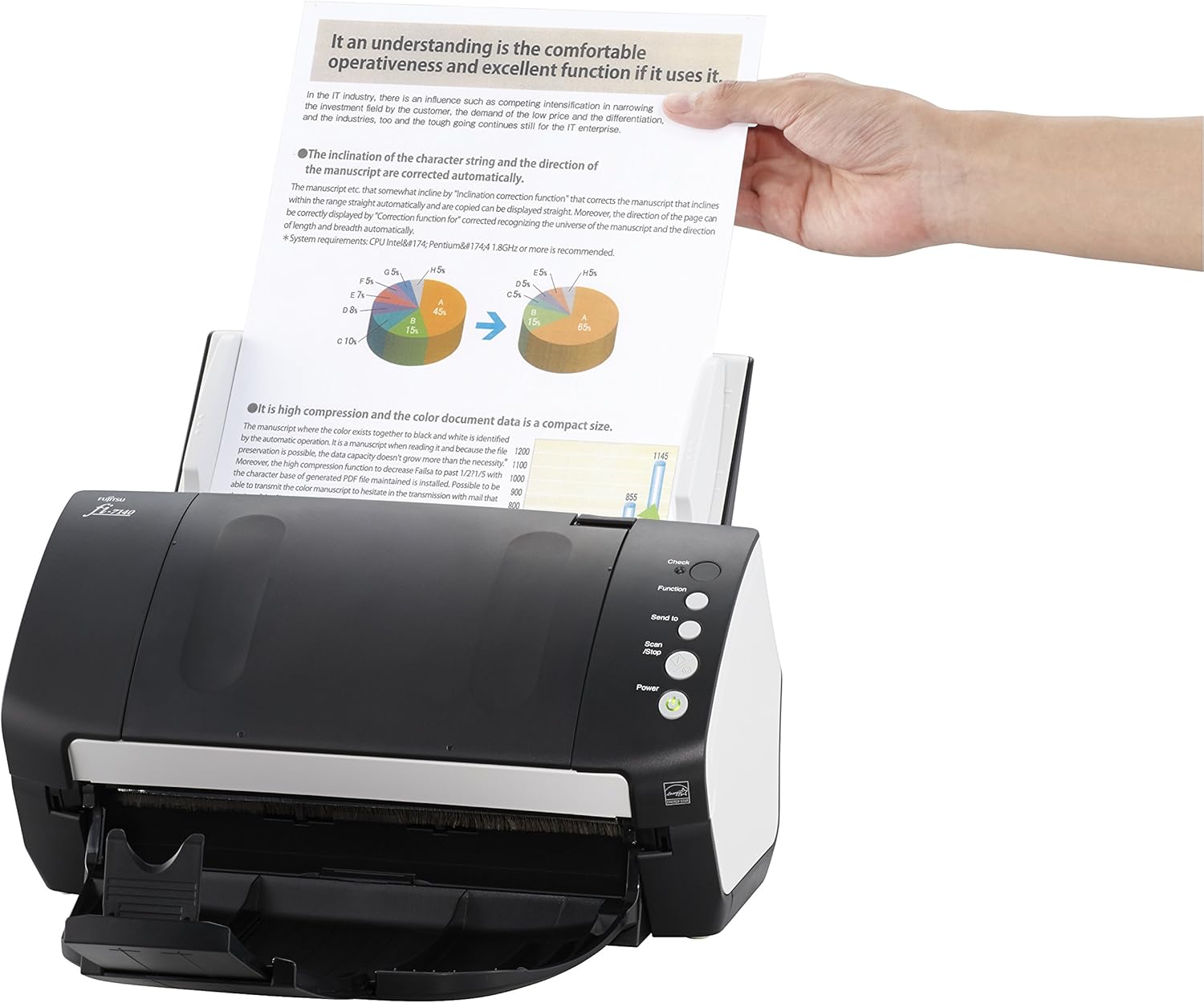 FUJITSU fi-7140 A4 ADF Paperstream IP Document Scanner – BigaMart