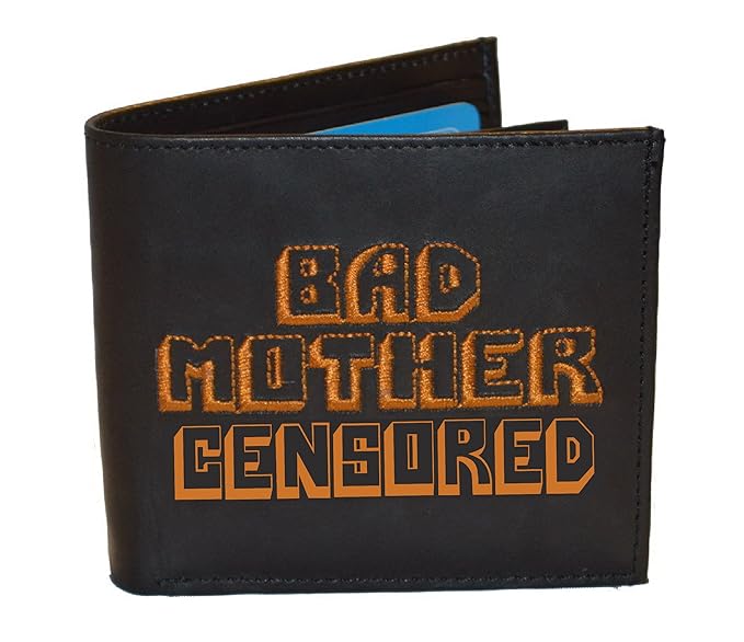 Bad Mother Fucker Wallet Slightly Taller Black Euro Version: Amazon.co ...