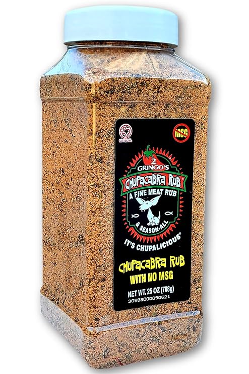 Amazon.com : 2 Gringo's Chupacabra Fine Meat Rub - no MSG, 25 Ounce ...