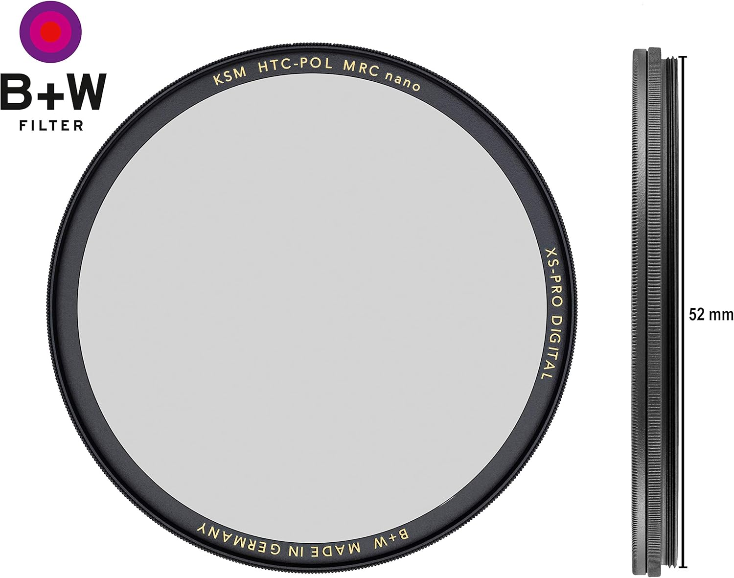 B+W 52mm XS-Pro HTC Kaesemann Circular Polarizer with Multi-Resistant Nano Coating – BigaMart