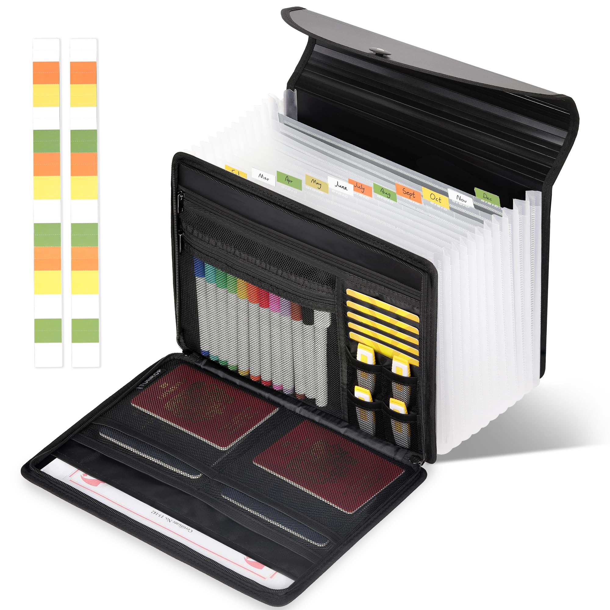 Mua TUNROP Accordion File Organizer,12 Pockets Expanding File Folder ...