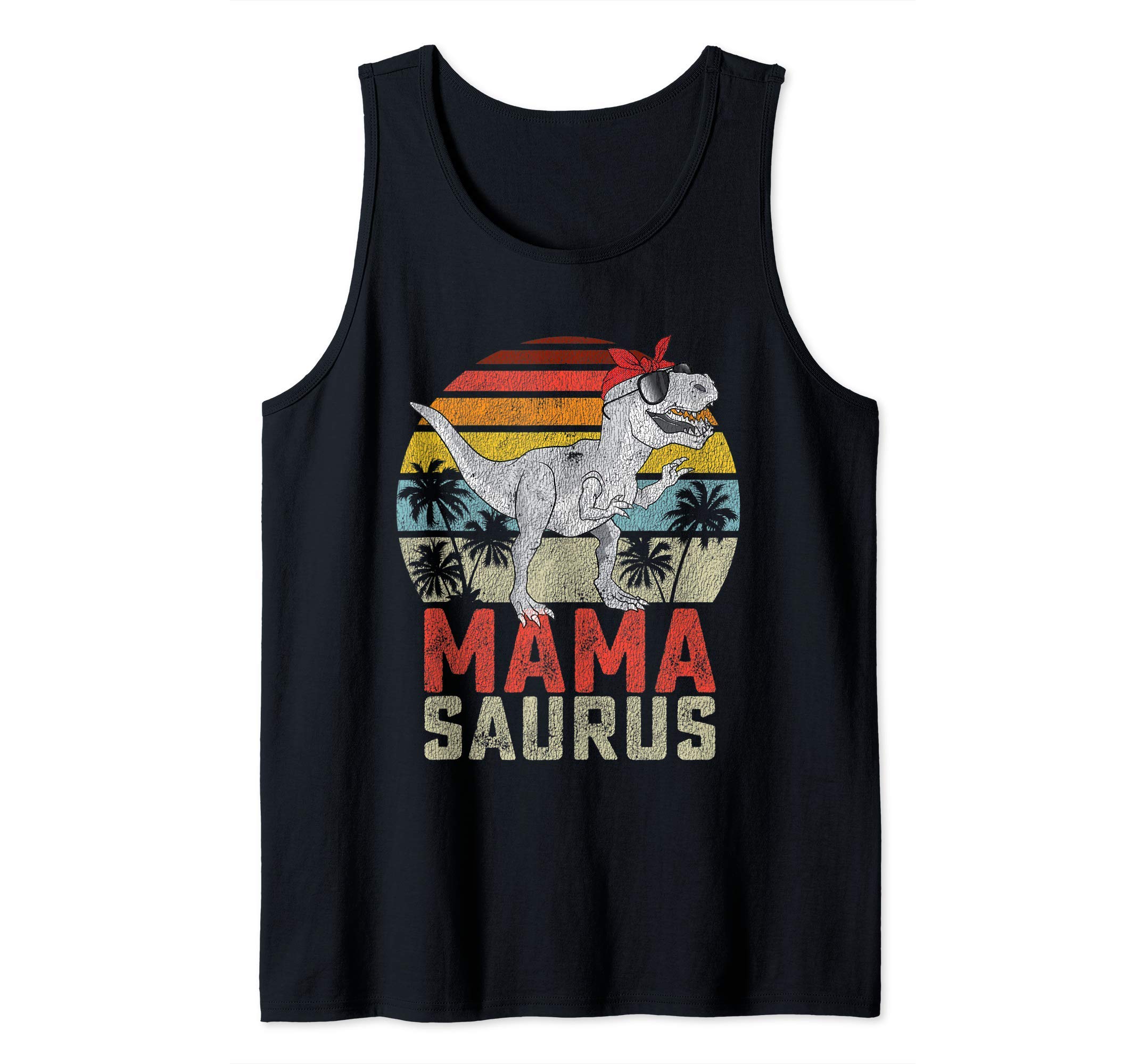 Mamasaurus T Rex Dinosaur Mama Saurus Family Matching Women Tank Top ...