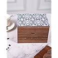 Amazon.com: Wooden Recipe Box - 5x7 With Lid and Metal Clasp - Rustic ...