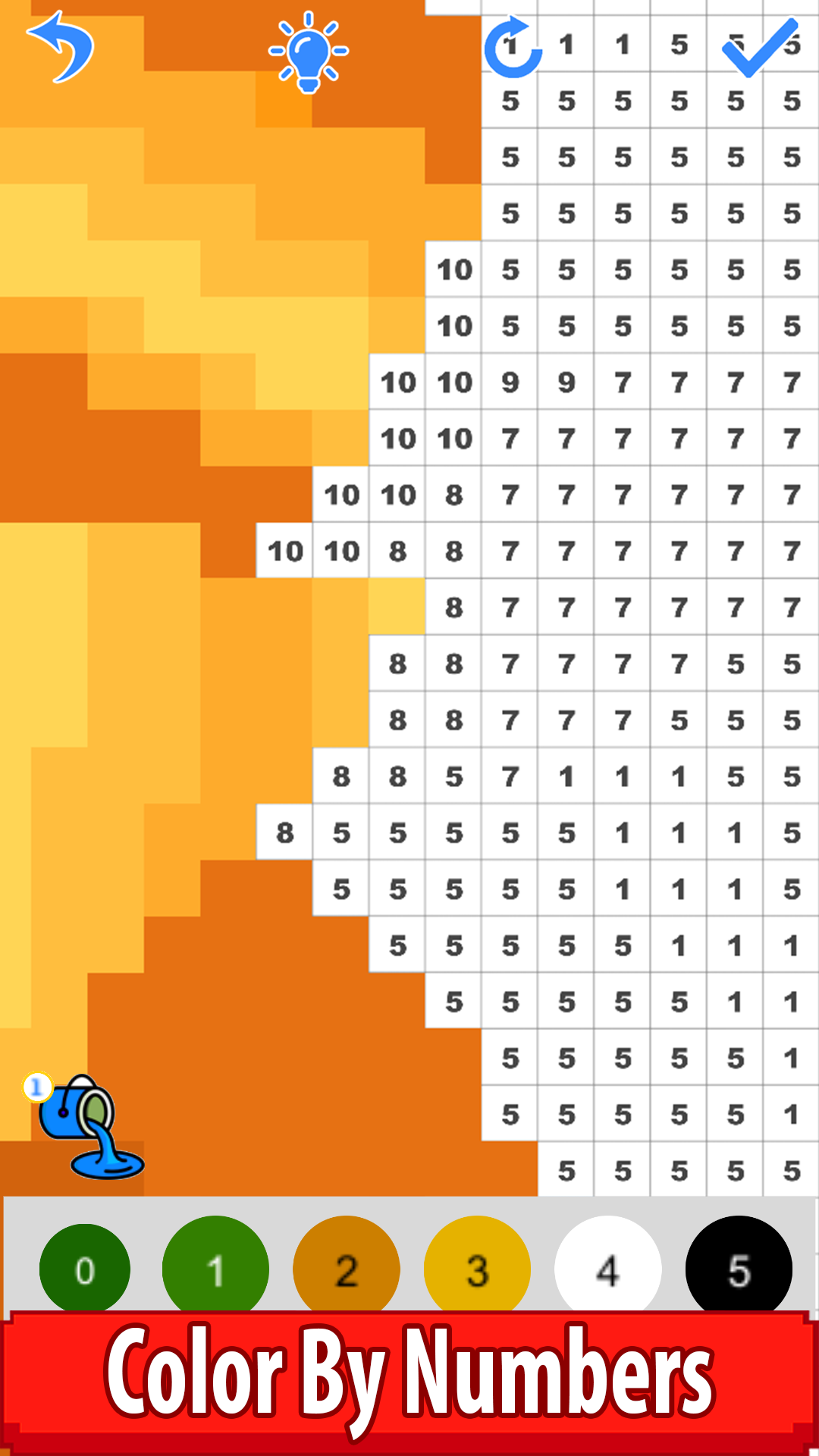 Christmas Pixel Art - Paint by Number, Sandbox Coloring Book Pages ...