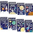 Amazon.com: Omlisca Outer Space Mini Notebook 16 Pack Space Party Favor ...