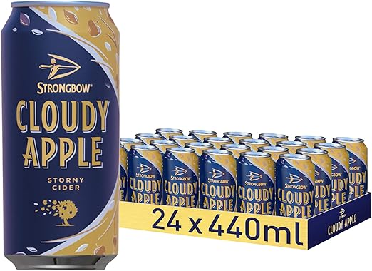 Strongbow Cloudy Apple Cider Cans, 24 x 440 ml: Amazon.co.uk: Grocery
