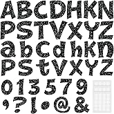 Amazon.com: Qyeahkj 260Pcs Glitter Black Bulletin Board Letters for ...