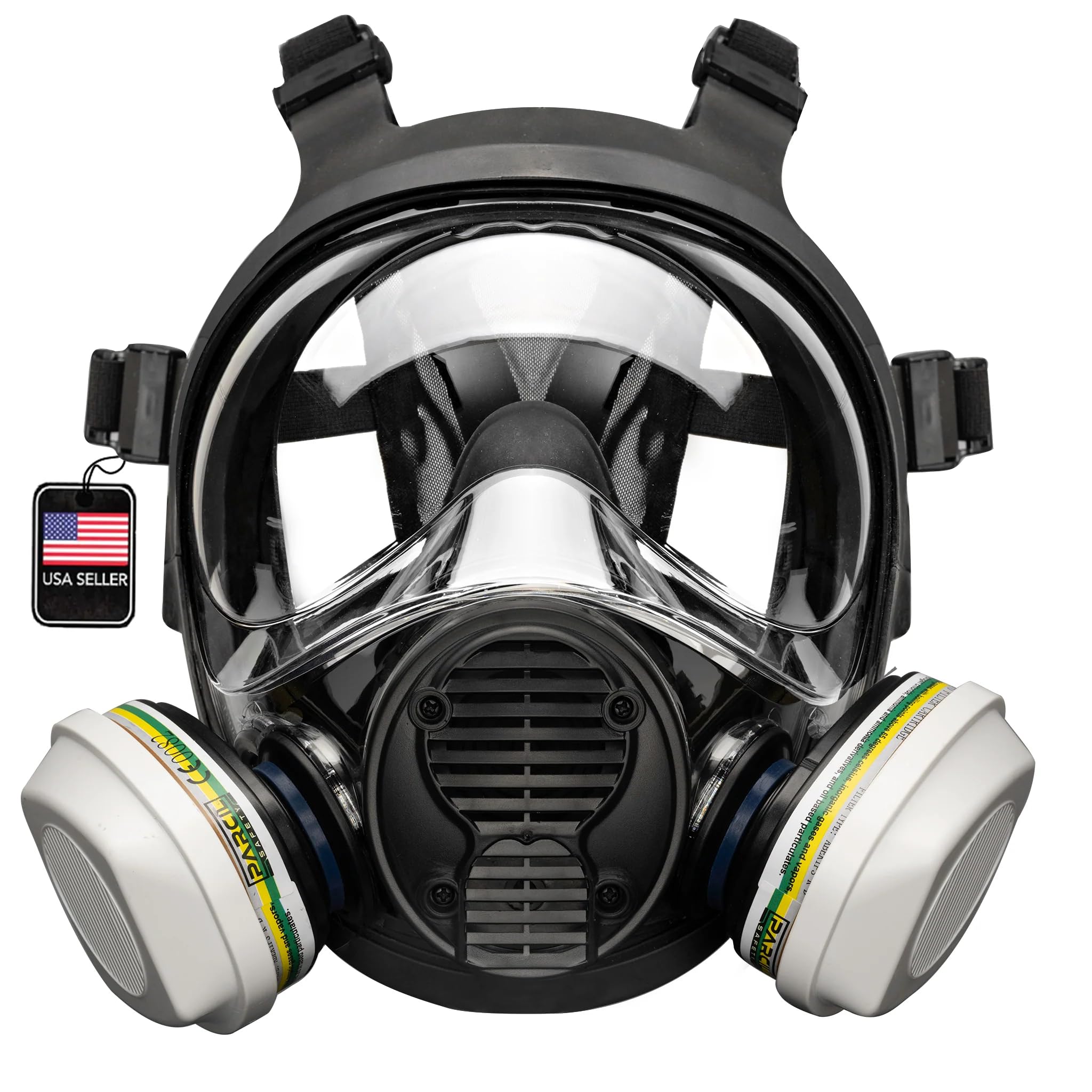 Parcil Distribution NB-100B Tactical Gas Mask with Bayonet Style Filter ...