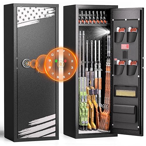 Superday 10-12 Rifle Safe with Fingerprint, Unassembled Gun Safes for ...