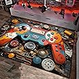 Amazon.com: Gaming Area Rugs, Teen Boys Game Controller Carpet Gamer ...