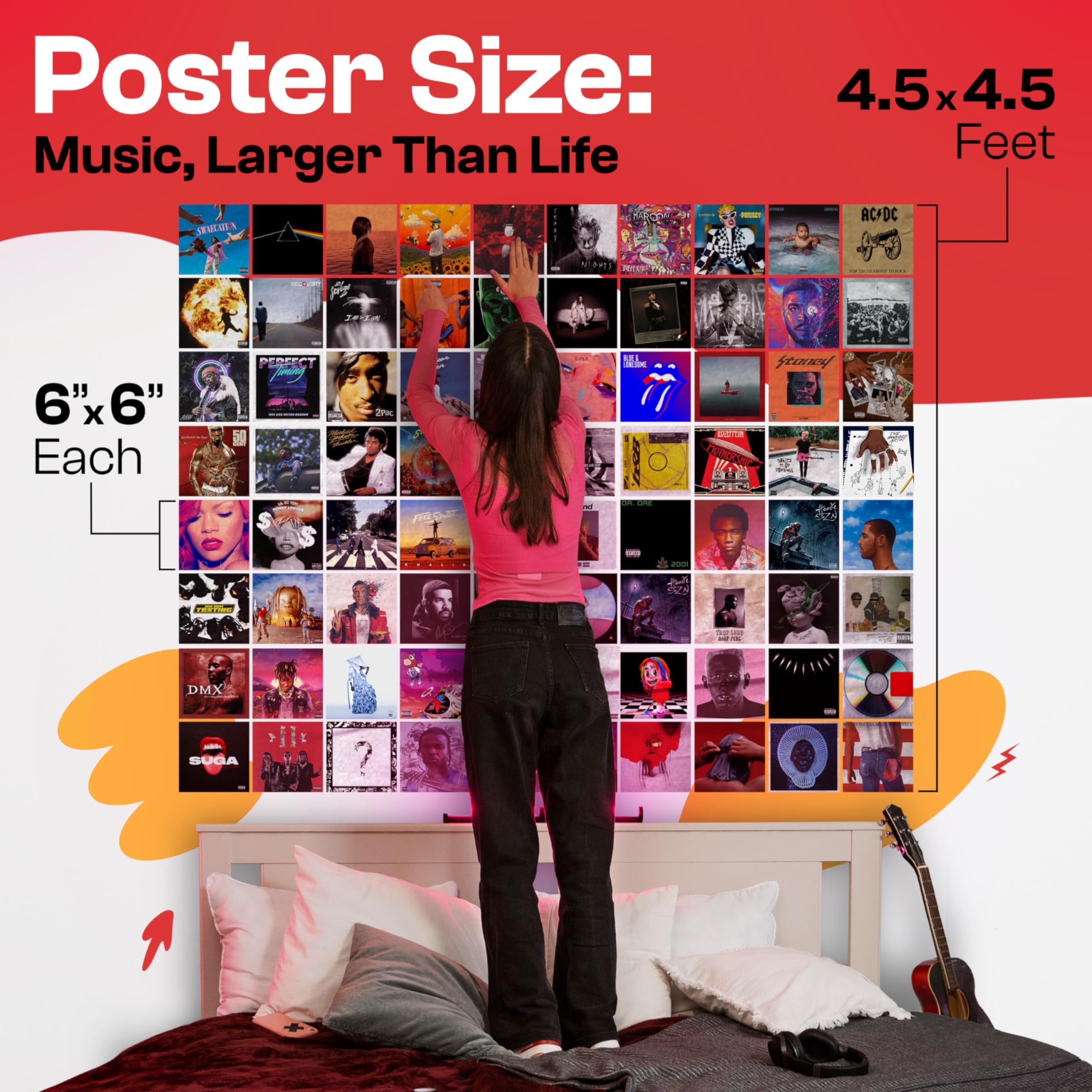 Mua 160 Pcs Album Covers | Unique Square Printed Photos 6x6 | Album ...