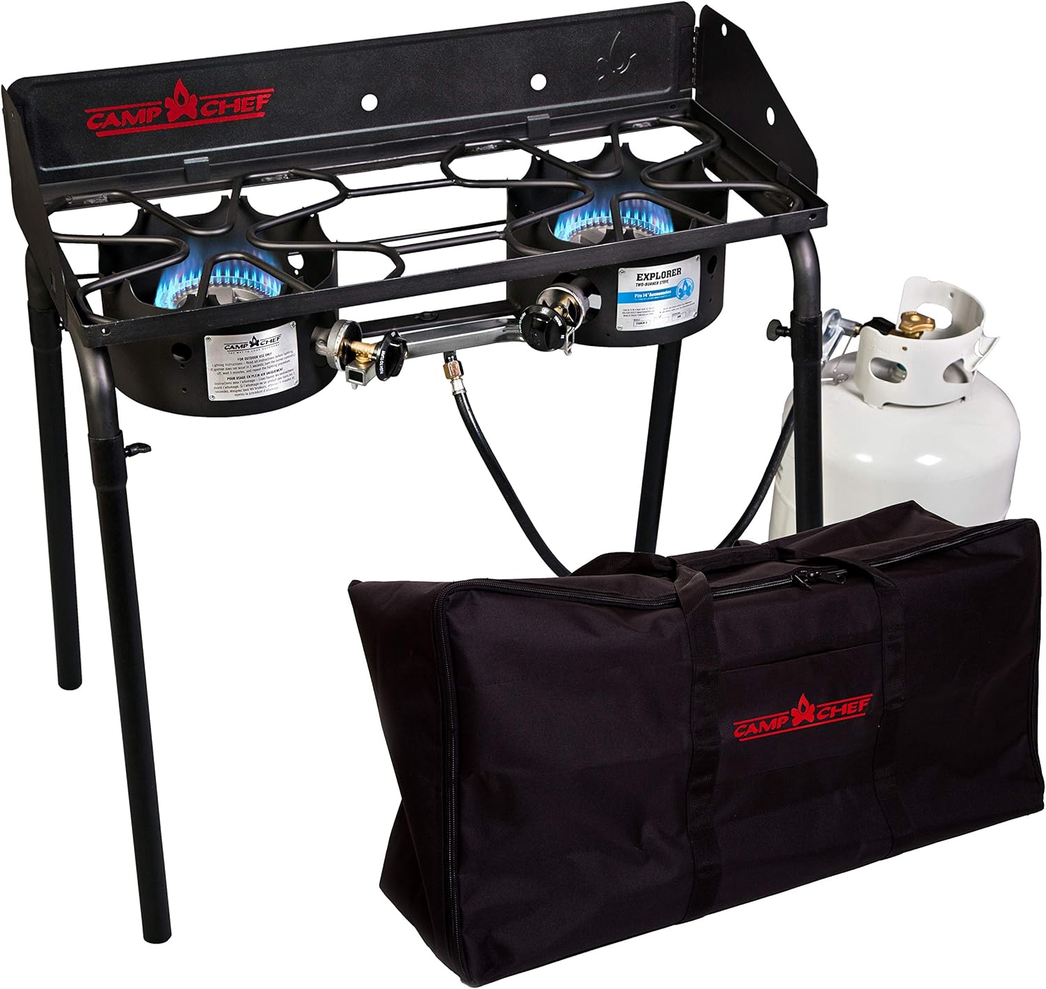 Amazon.com : Camp Chef Explorer 2-Burner Stove (EX60LW) and Carry Bag ...