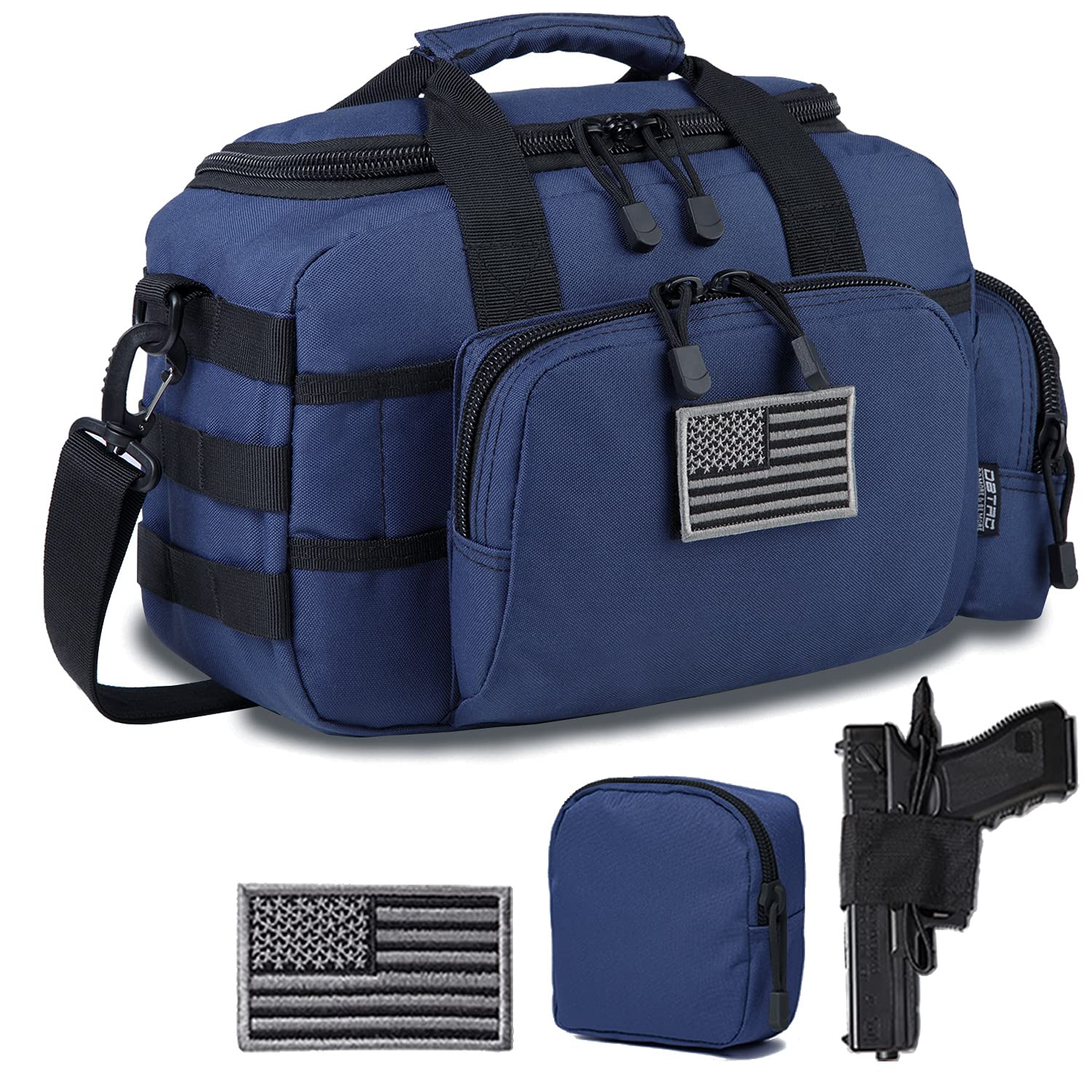 Dbtac Range Bag Small | Tactical 2x Pistol Shooting Range Duffle Bag ...