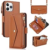 Amazon.com: DEYHU for iPhone 15 pro max Wallet case with Zipper Card Holders for Women,iPhone 15 ...